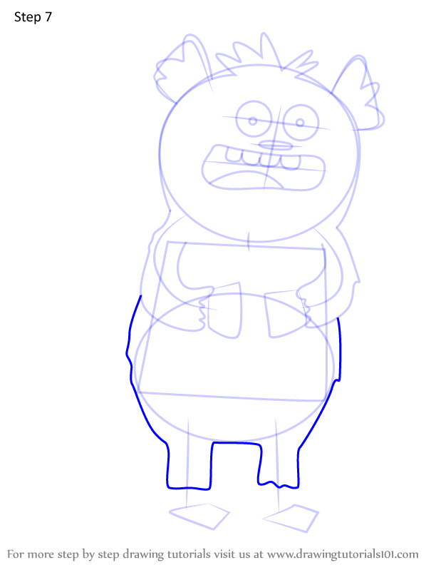 How to Draw Choco from Bossy Bear (Bossy Bear) Step by Step ...