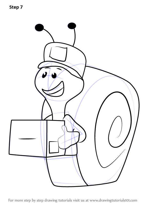 How to Draw Mail Carrier Snail from Bubble Guppies (Bubble Guppies ...