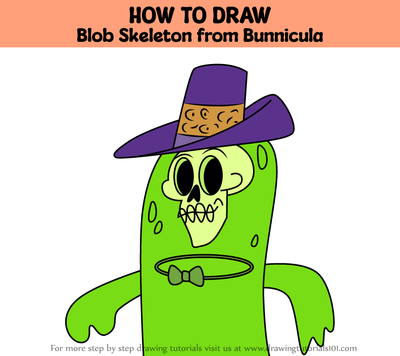 How to Draw Blob Skeleton from Bunnicula (Bunnicula) Step by Step ...