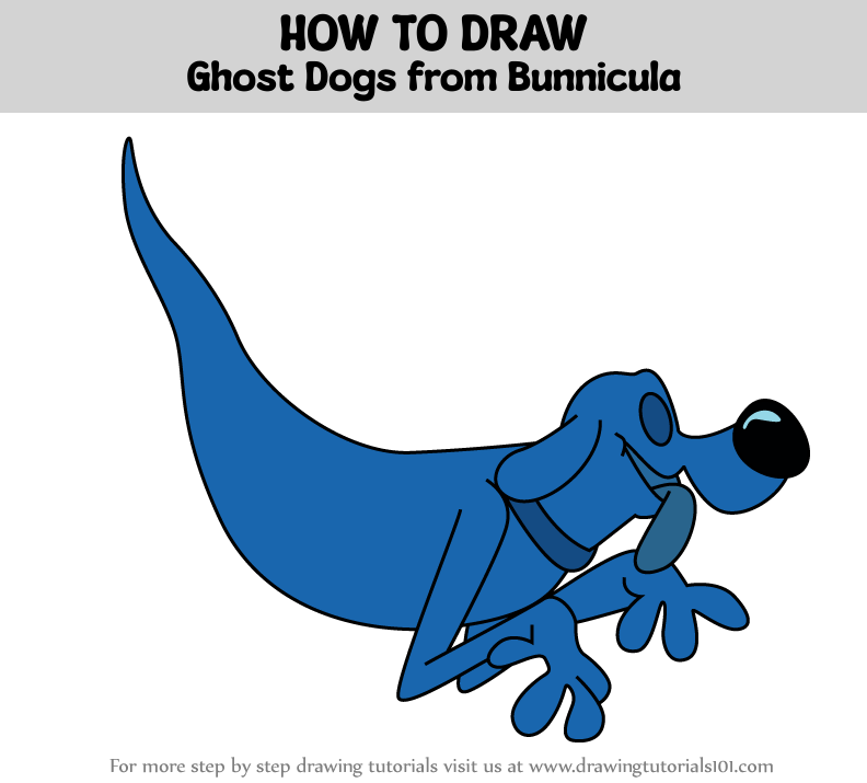 How to Draw Ghost Dogs from Bunnicula (Bunnicula) Step by Step ...