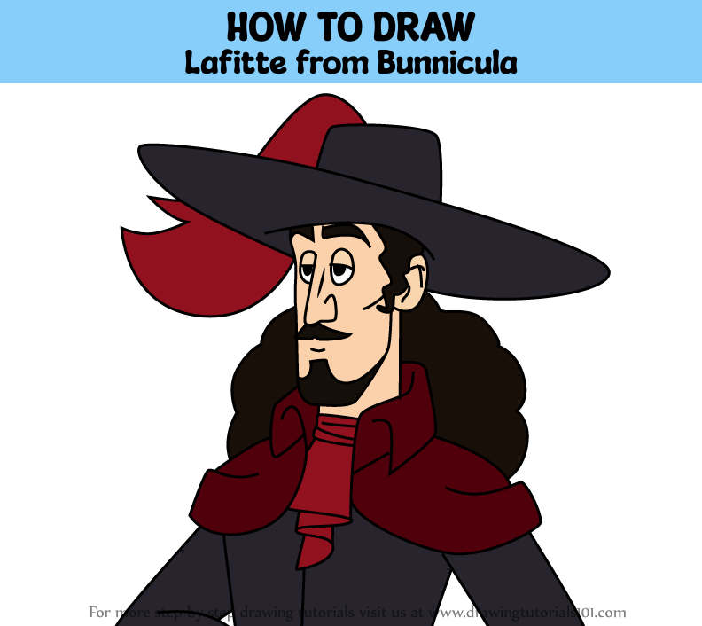 How to Draw Lafitte from Bunnicula (Bunnicula) Step by Step ...