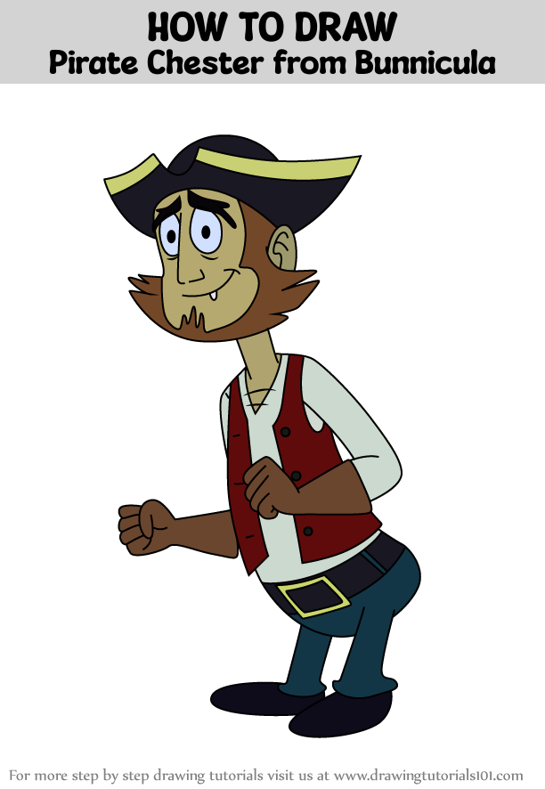 How to Draw Pirate Chester from Bunnicula (Bunnicula) Step by Step ...