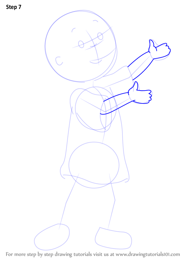 How to Draw Caillou (Caillou) Step by Step | DrawingTutorials101.com