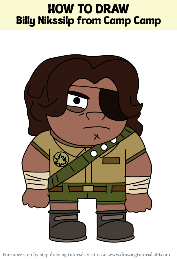 How to Draw Billy Nikssilp from Camp Camp (Camp Camp) Step by Step ...