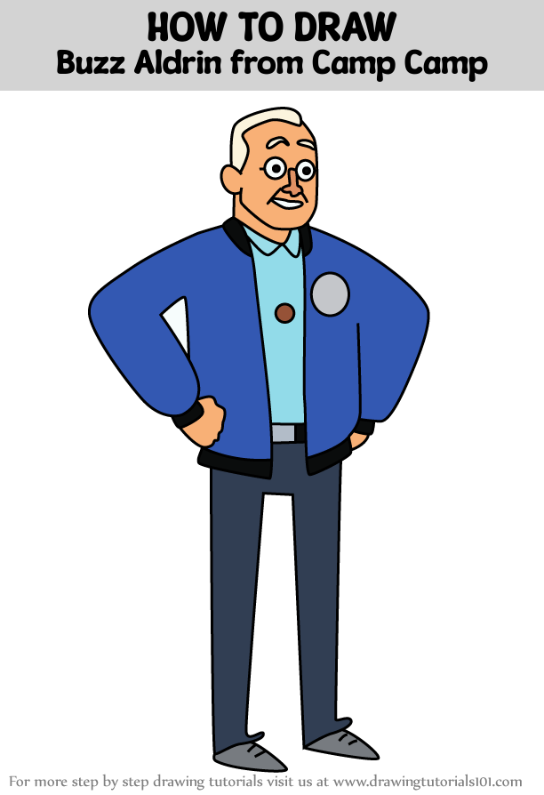 How to Draw Buzz Aldrin from Camp Camp (Camp Camp) Step by Step ...