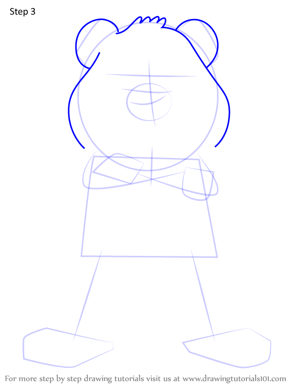 How to Draw Do-Your-Best Bear from Care Bears (Care Bears) Step by Step ...