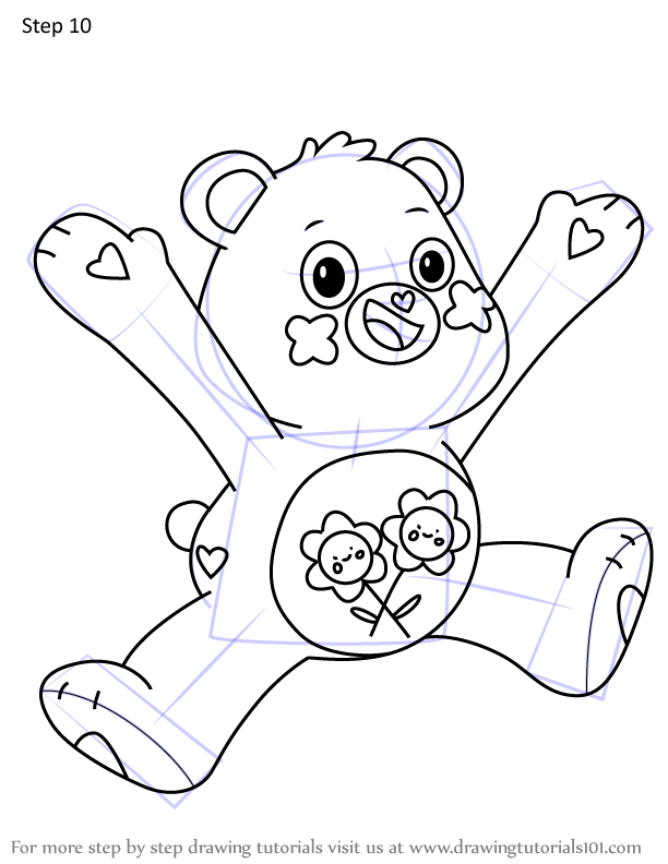 How to Draw Friend Bear from Care Bears (Care Bears) Step by Step ...