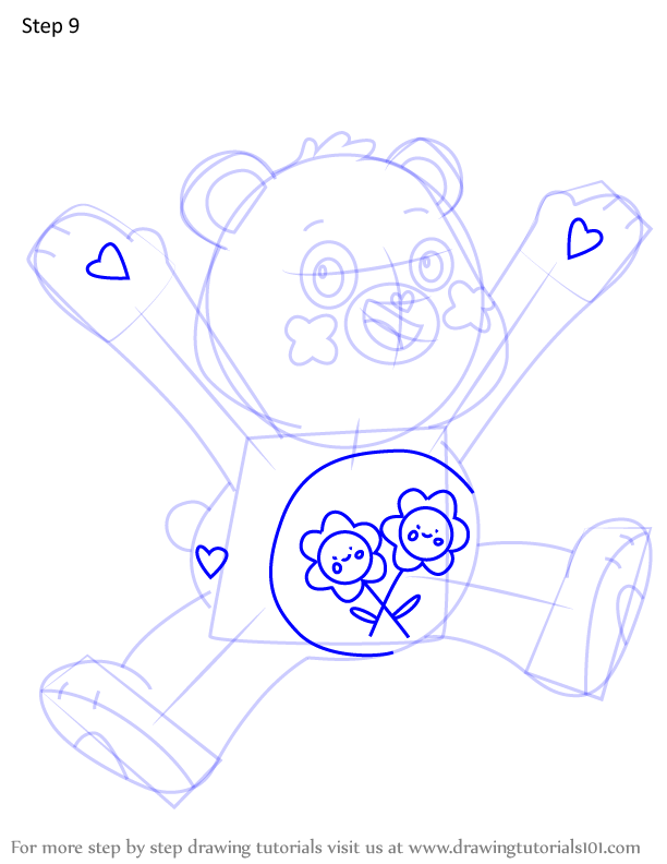How to Draw Friend Bear from Care Bears (Care Bears) Step by Step ...