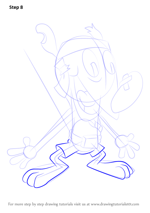 How to Draw Eddie the Squirrel from CatDog (CatDog) Step by Step ...