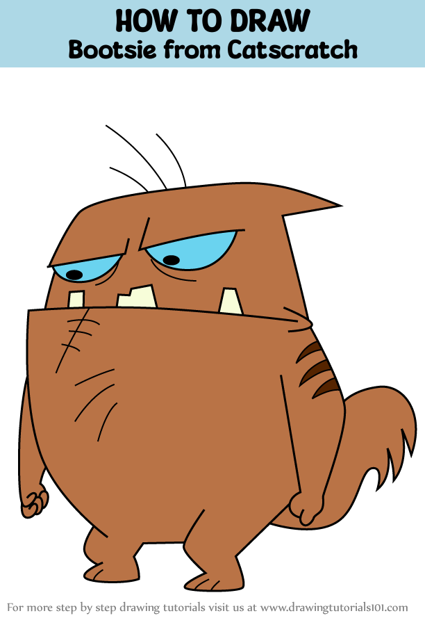 How to Draw Bootsie from Catscratch (Catscratch) Step by Step ...