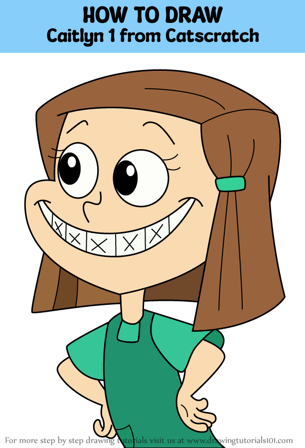 How to Draw Caitlyn 1 from Catscratch (Catscratch) Step by Step ...
