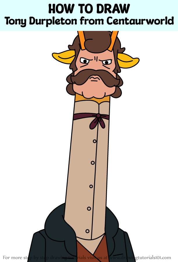 How to Draw Tony Durpleton from Centaurworld (Centaurworld) Step by ...