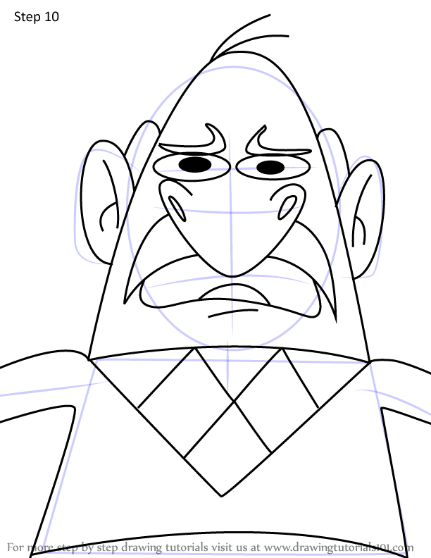 How to Draw Horace T. Wilter from ChalkZone (ChalkZone) Step by Step ...