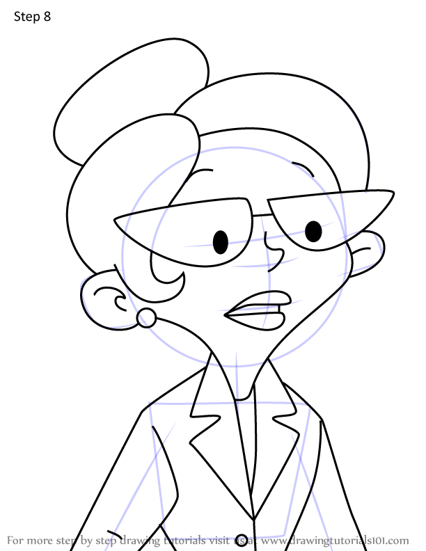 How to Draw Mrs. Sanchez from ChalkZone (ChalkZone) Step by Step ...