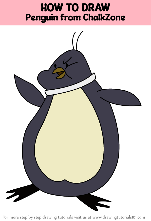 How to Draw Penguin from ChalkZone (ChalkZone) Step by Step ...