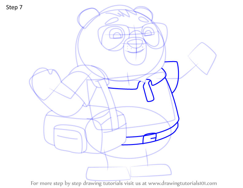 How to Draw Andy Panda from Chip and Potato (Chip and Potato) Step by ...