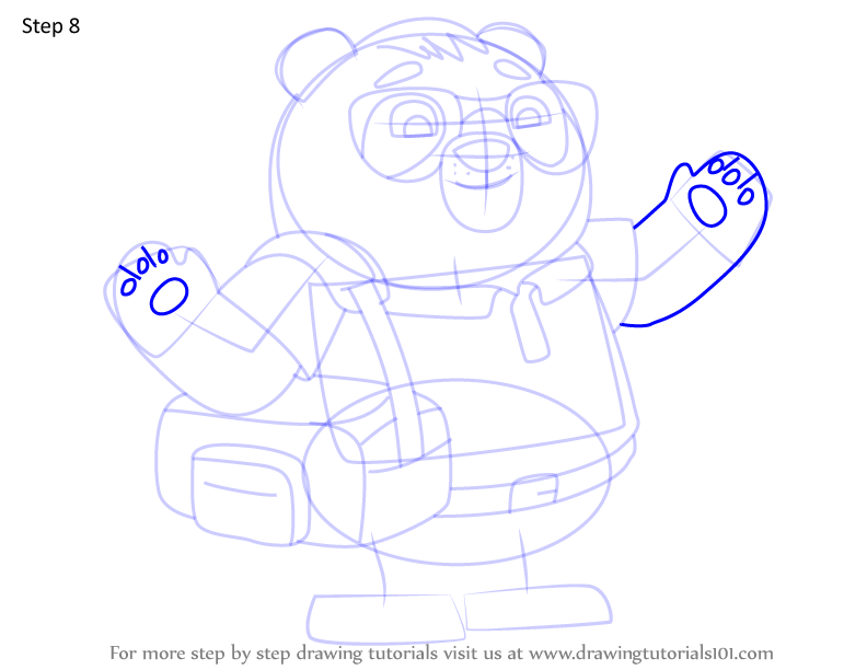 How to Draw Andy Panda from Chip and Potato (Chip and Potato) Step by ...