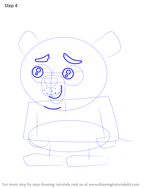 How to Draw Barry Bear from Chip and Potato (Chip and Potato) Step by ...