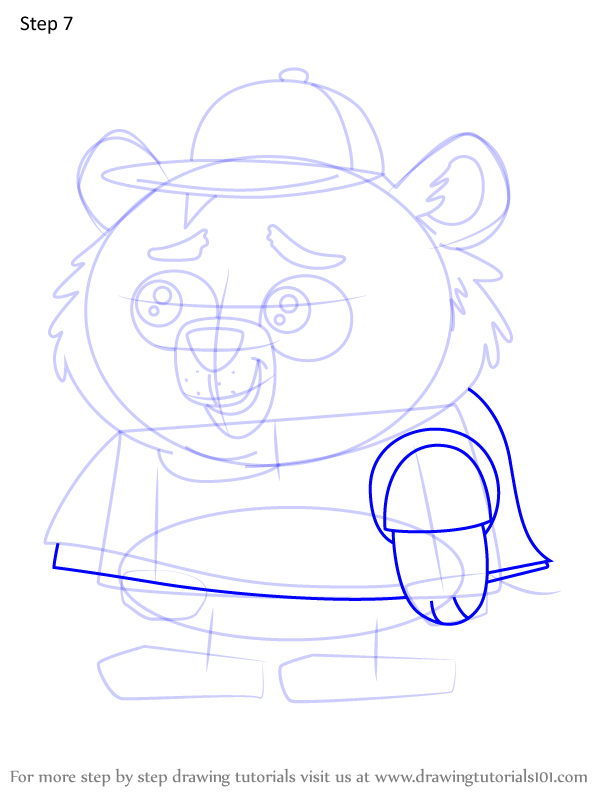 How to Draw Barry Bear from Chip and Potato (Chip and Potato) Step by ...