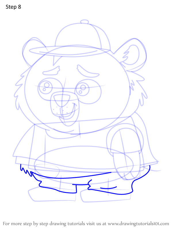 How to Draw Barry Bear from Chip and Potato (Chip and Potato) Step by ...