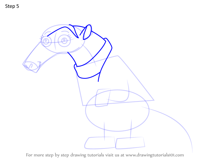 How to Draw Dr. Anteater from Chip and Potato (Chip and Potato) Step by ...