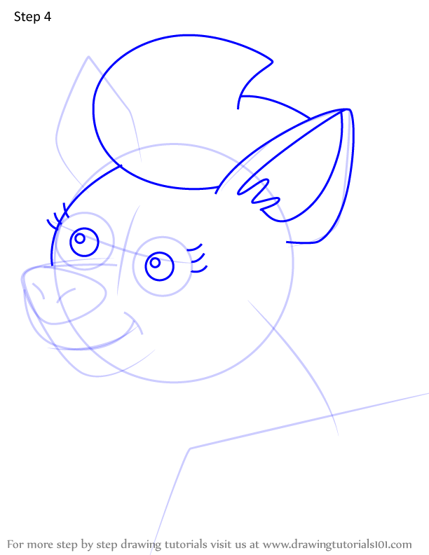 How to Draw Harriet Hyena from Chip and Potato (Chip and Potato) Step ...