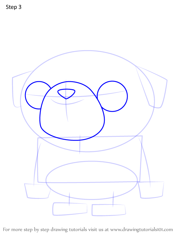 How to Draw Little Poppa Pug from Chip and Potato (Chip and Potato ...