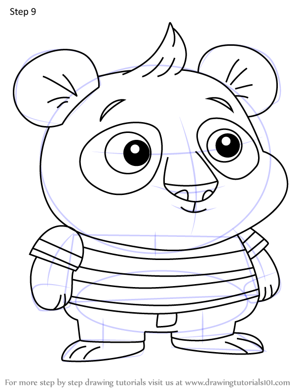 How to Draw Nico Panda from Chip and Potato (Chip and Potato) Step by ...
