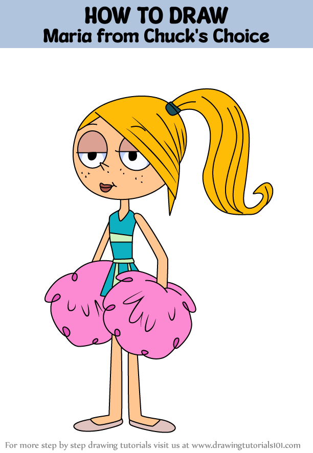 How to Draw Maria from Chuck's Choice (Chuck's Choice) Step by Step ...