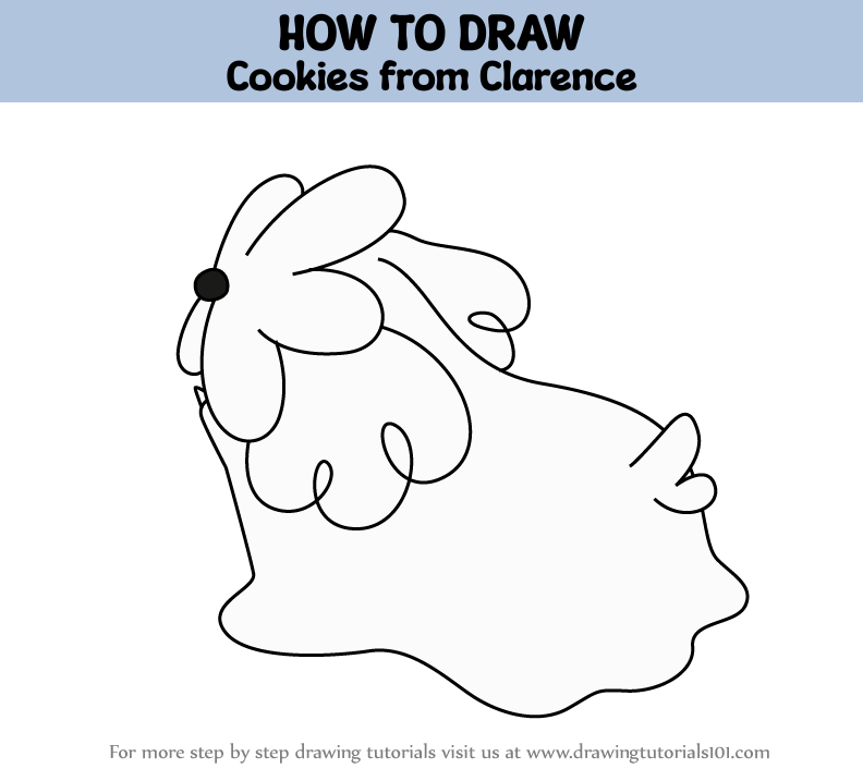 How to Draw Cookies from Clarence (Clarence) Step by Step ...