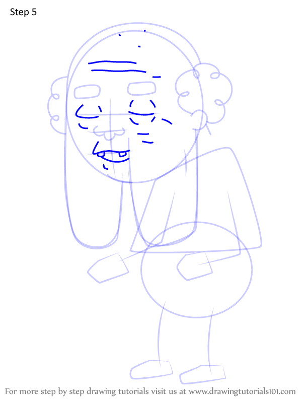 How to Draw Grandpa Golightly from Clarence (Clarence) Step by Step ...