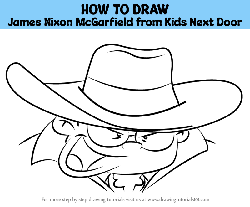 How to Draw James Nixon McGarfield from Kids Next Door (Codename: Kids ...