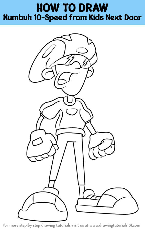 How to Draw Numbuh 10-Speed from Kids Next Door (Codename: Kids Next ...