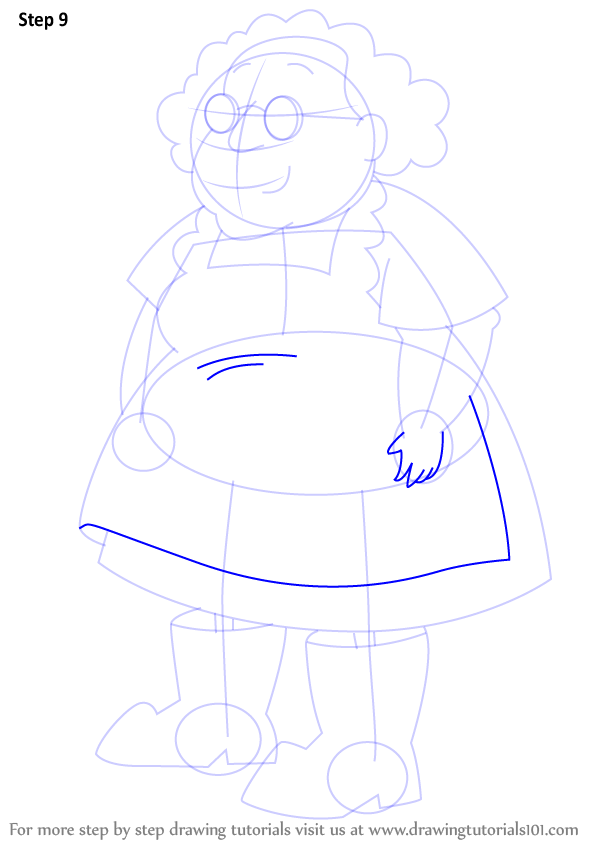 How to Draw Muriel Bagge from Courage the Cowardly Dog (Courage the ...