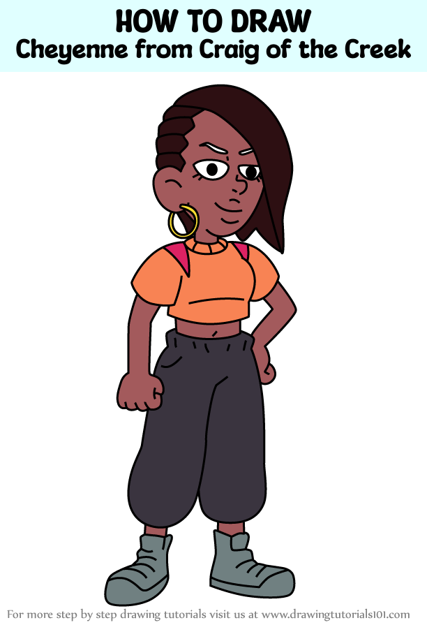 How to Draw Cheyenne from Craig of the Creek (Craig of the Creek) Step by Step ...