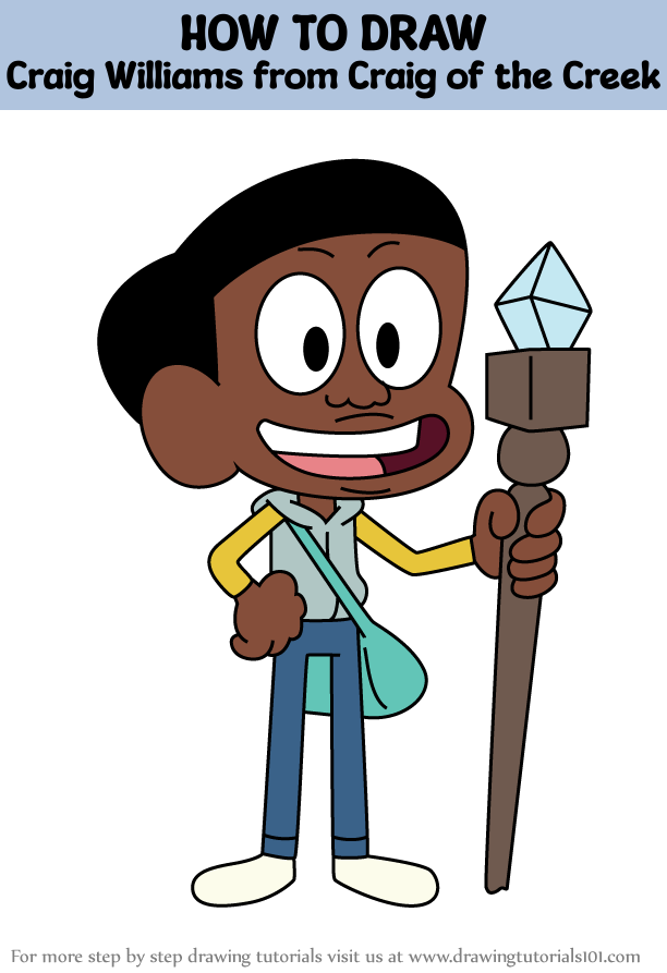 How to Draw Craig Williams from Craig of the Creek (Craig of the Creek) Step by Step ...
