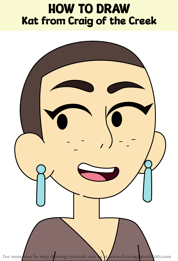 How to Draw Kat from Craig of the Creek (Craig of the Creek) Step by ...