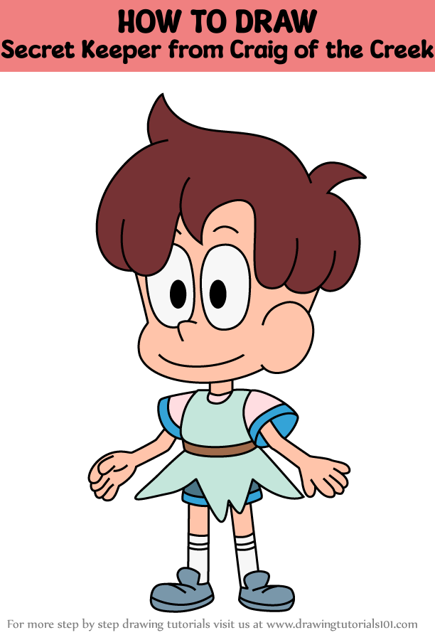 How to Draw Secret Keeper from Craig of the Creek (Craig of the Creek) Step by Step ...