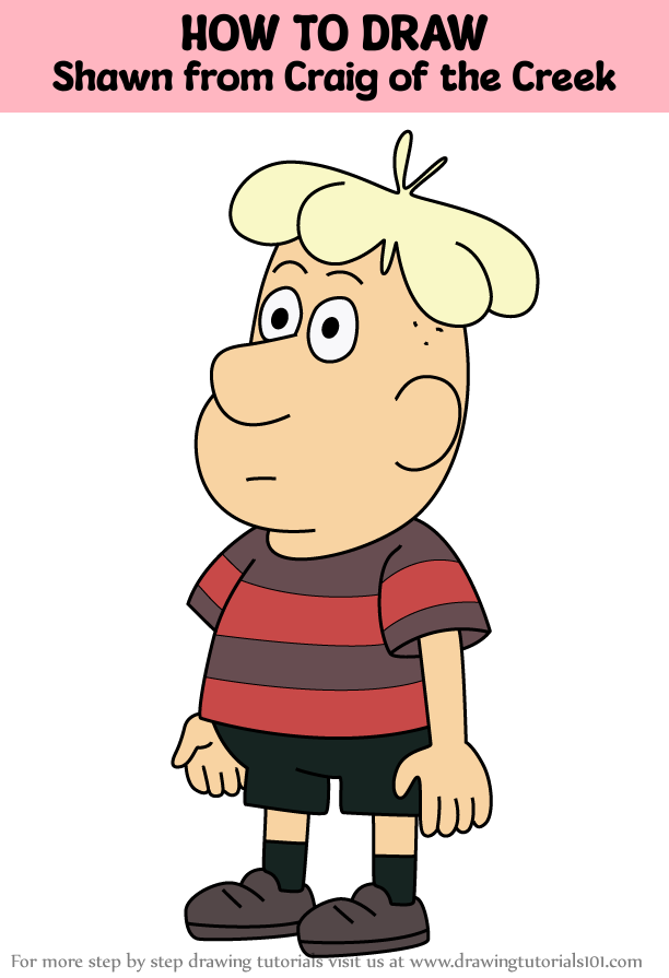 How to Draw Shawn from Craig of the Creek (Craig of the Creek) Step by ...