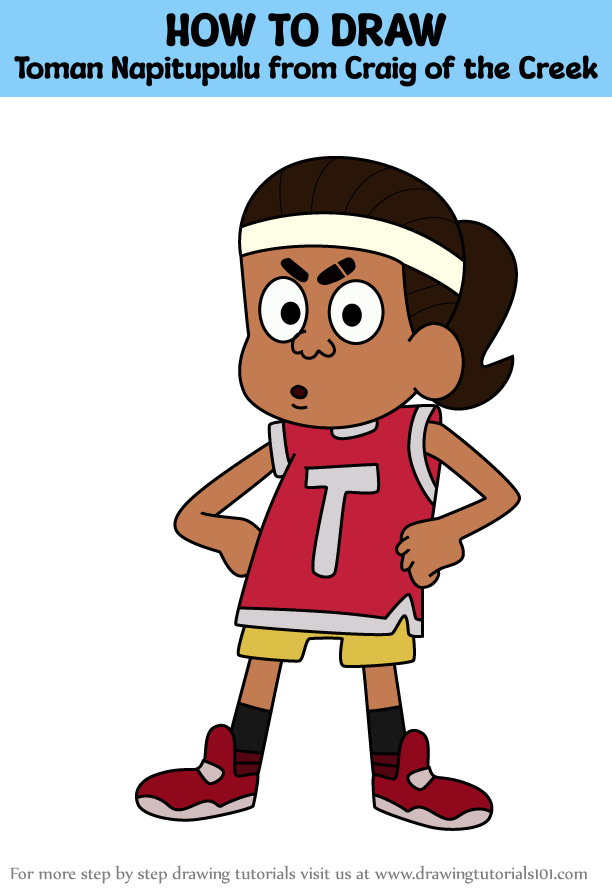 How to Draw Toman Napitupulu from Craig of the Creek (Craig of the Creek) Step by Step ...