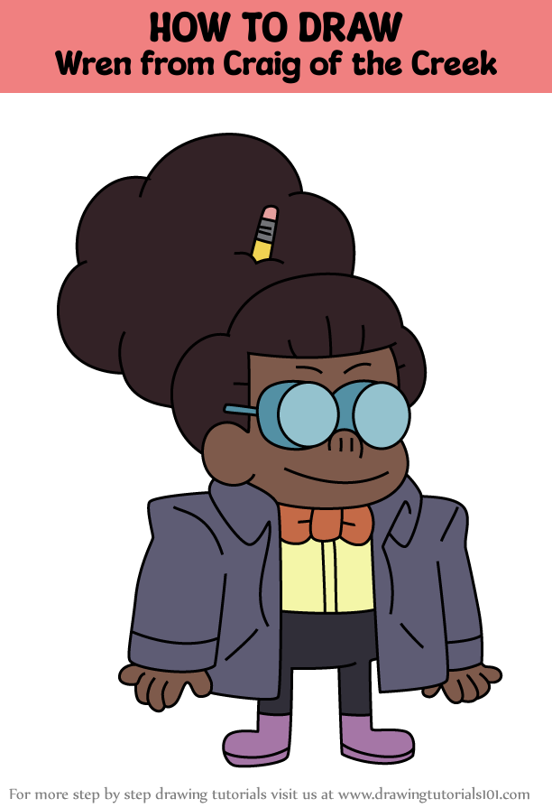 How to Draw Wren from Craig of the Creek (Craig of the Creek) Step by Step | DrawingTutorials101.com