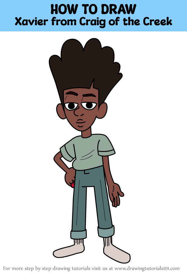 How to Draw Xavier from Craig of the Creek (Craig of the Creek) Step by Step ...
