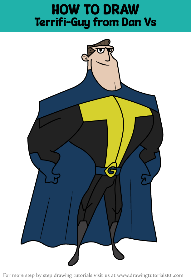 How to Draw Terrifi-Guy from Dan Vs (Dan Vs) Step by Step ...