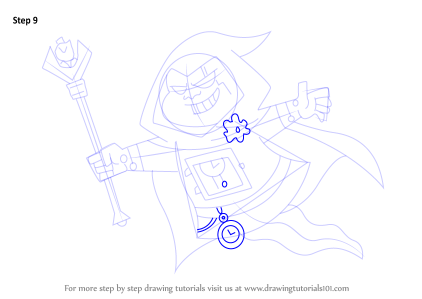 How to Draw Clockwork from Danny Phantom (Danny Phantom) Step by Step ...