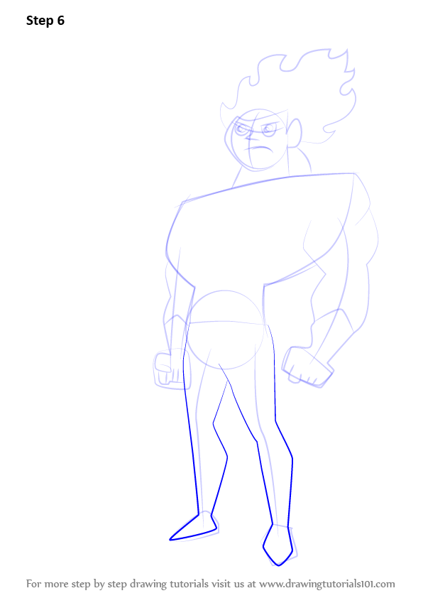 How to Draw Dan Phantom from Danny Phantom (Danny Phantom) Step by Step ...