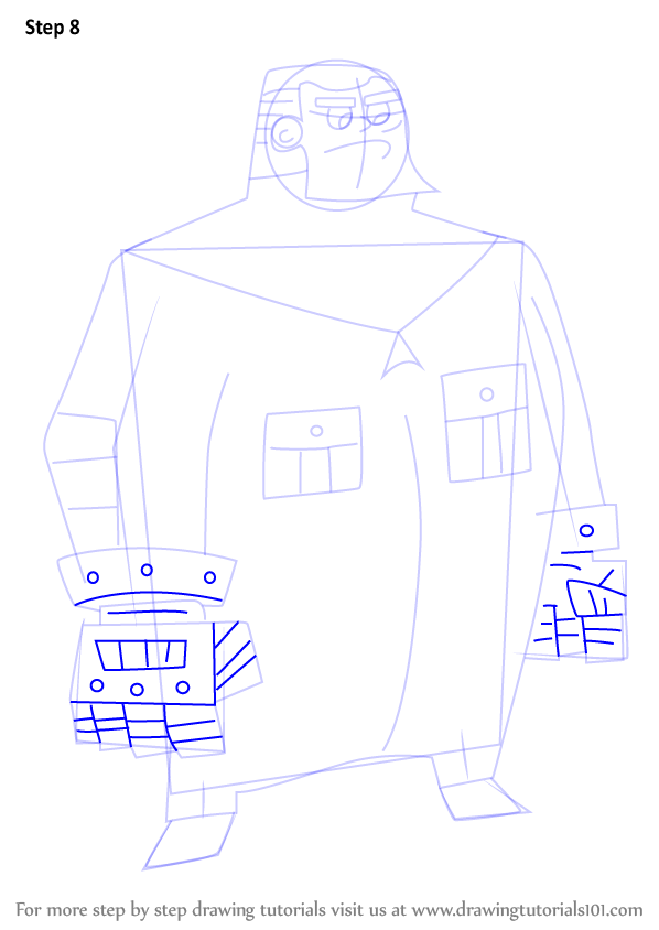 How to Draw Jack Fenton from Danny Phantom (Danny Phantom) Step by Step ...