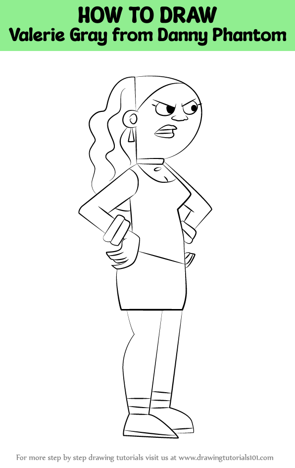 How to Draw Valerie Gray from Danny Phantom (Danny Phantom) Step by ...