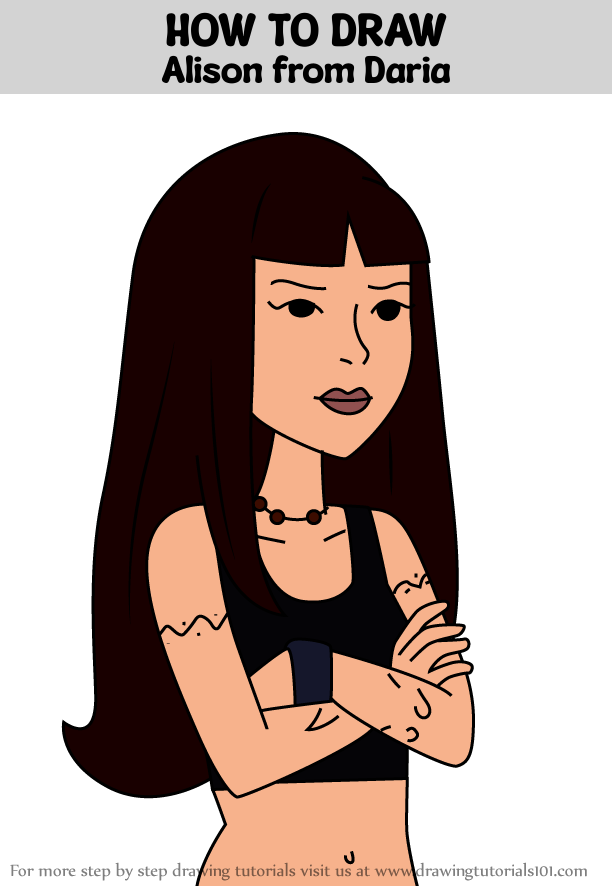 How to Draw Alison from Daria (Daria) Step by Step ...
