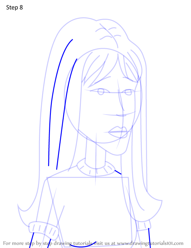 How to Draw Angie from Daria (Daria) Step by Step | DrawingTutorials101.com