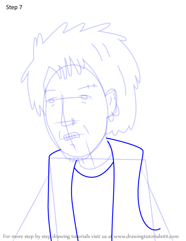 How to Draw Axl from Daria (Daria) Step by Step | DrawingTutorials101.com